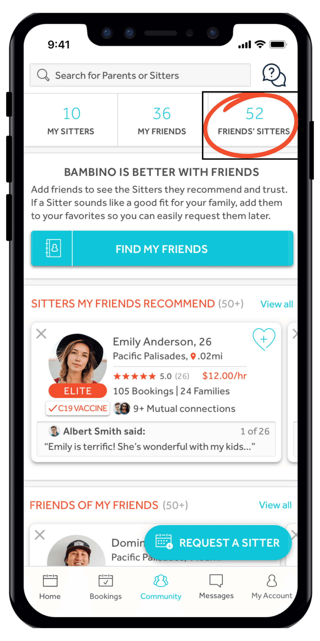#Find Trusted Babysitters Loved by Friends and Neighbors Now